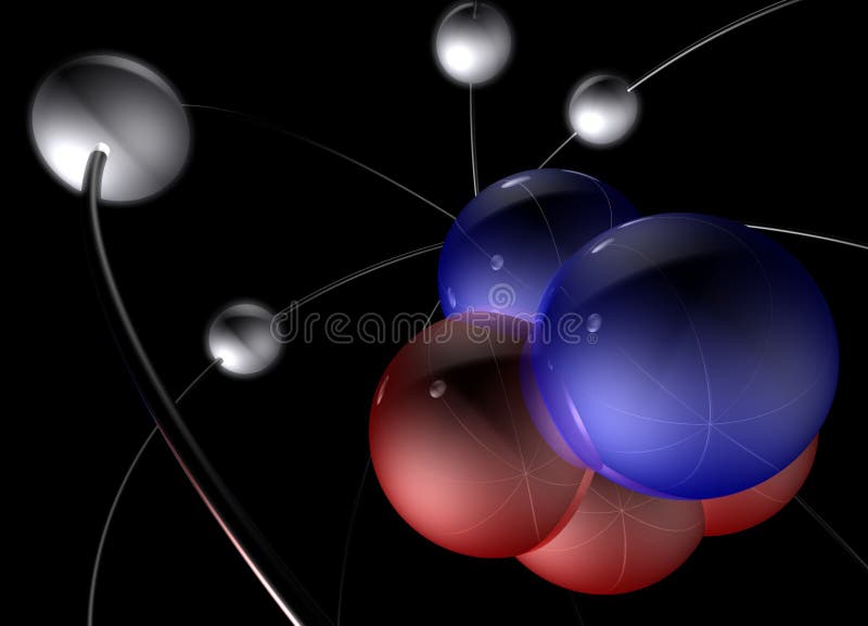 Molecule 3 van het atoom stock illustratie. Illustration of micro - 1233415
