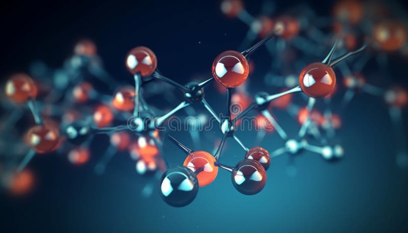 Molecule Atom Abstract Atom Molecule Structure Science Medical ...