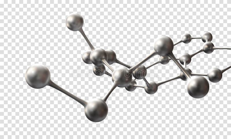 Molecule on a Transparent Background Stock Illustration - Illustration ...