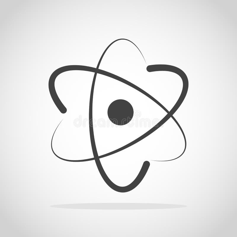 Gray Atom Icon. Vector Illustration. Stock Illustration - Illustration ...