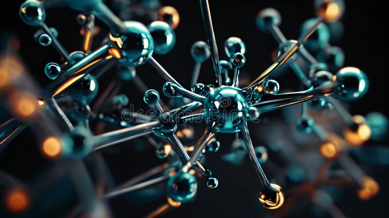 Molecule Atom Model Abstract Structure Science Stock Video - Video of ...