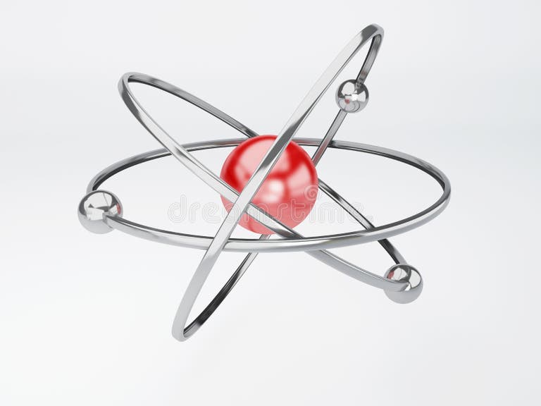 Molecule, Atom on White Background Stock Illustration - Illustration of ...
