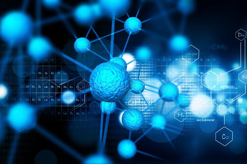 Molecule background stock illustration. Illustration of element - 97662526