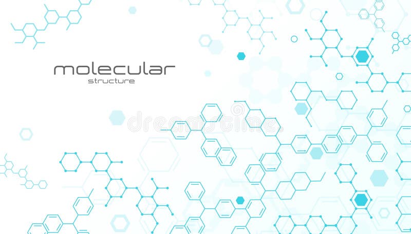 Molecular Pattern Background Stock Vector - Illustration of abstract ...