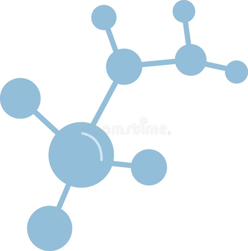 Molecule blue icon stock vector. Illustration of chemical - 130863082