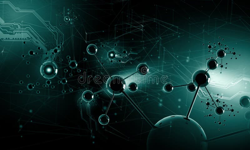 Molecule chain stock illustration. Illustration of chain - 59828799
