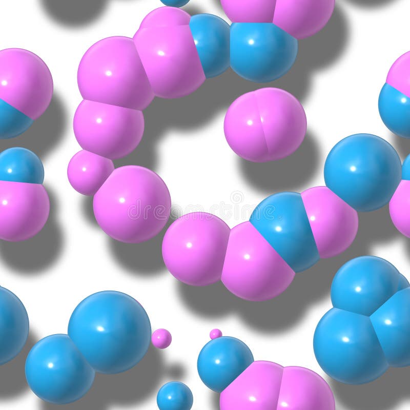 Molecule Chemistry Atoms Background Stock Illustration - Illustration ...