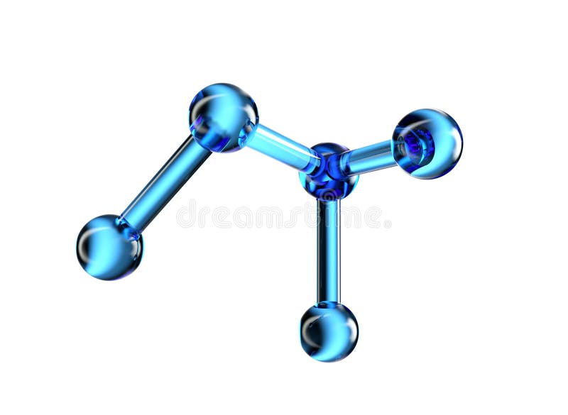 Molecule for Chemistry. 3d Render on a White Background Stock ...