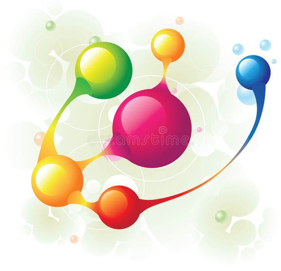 Molecule circle stock vector. Illustration of icon, color - 7102521