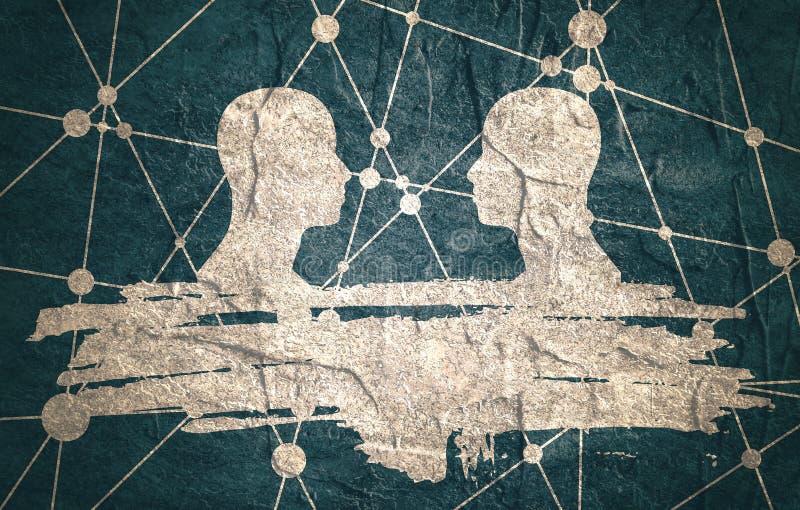 Molecule and Communication Background. Illustration. Stock Illustration ...