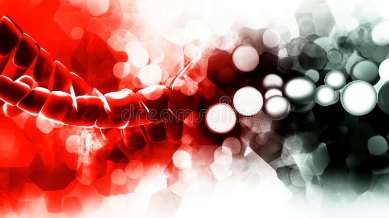 Molecule 3D Illustration. Computer Simulation and Laboratory ...