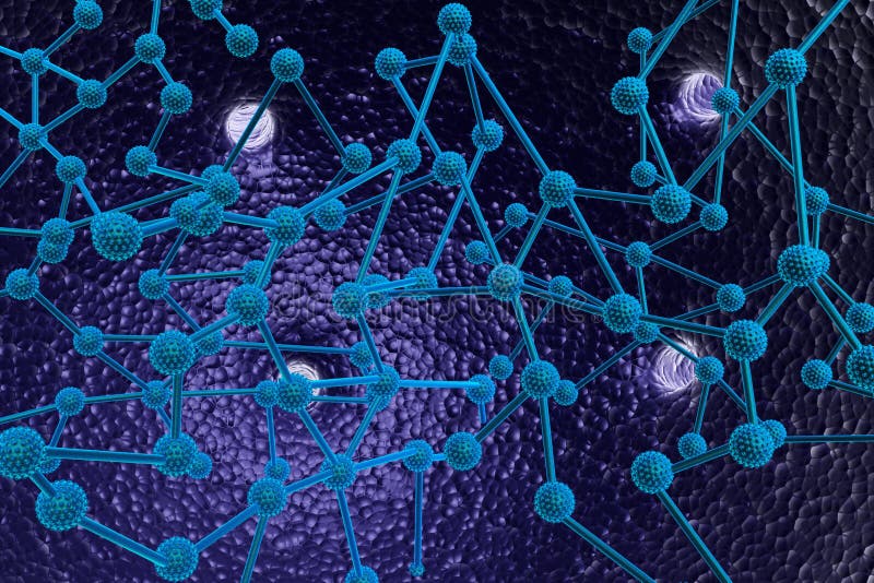 3D Render Molecule stock illustration. Illustration of chemistry - 2277816