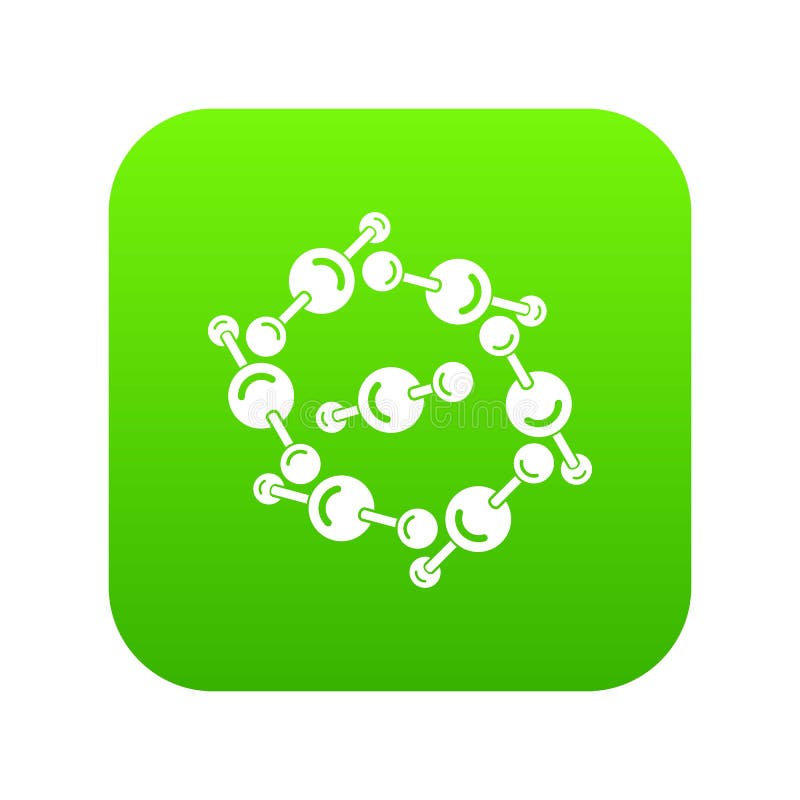 Molecule design icon green stock illustration. Illustration of graphic ...