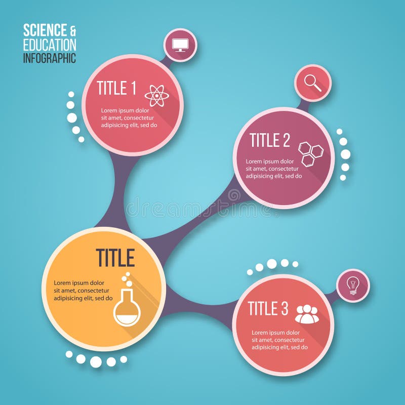 Molecule Design Vector Infographic Template for Graphs, Charts ...