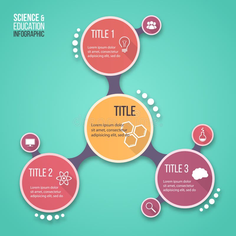 Molecule Design Vector Infographic Template for Graphs, Charts ...