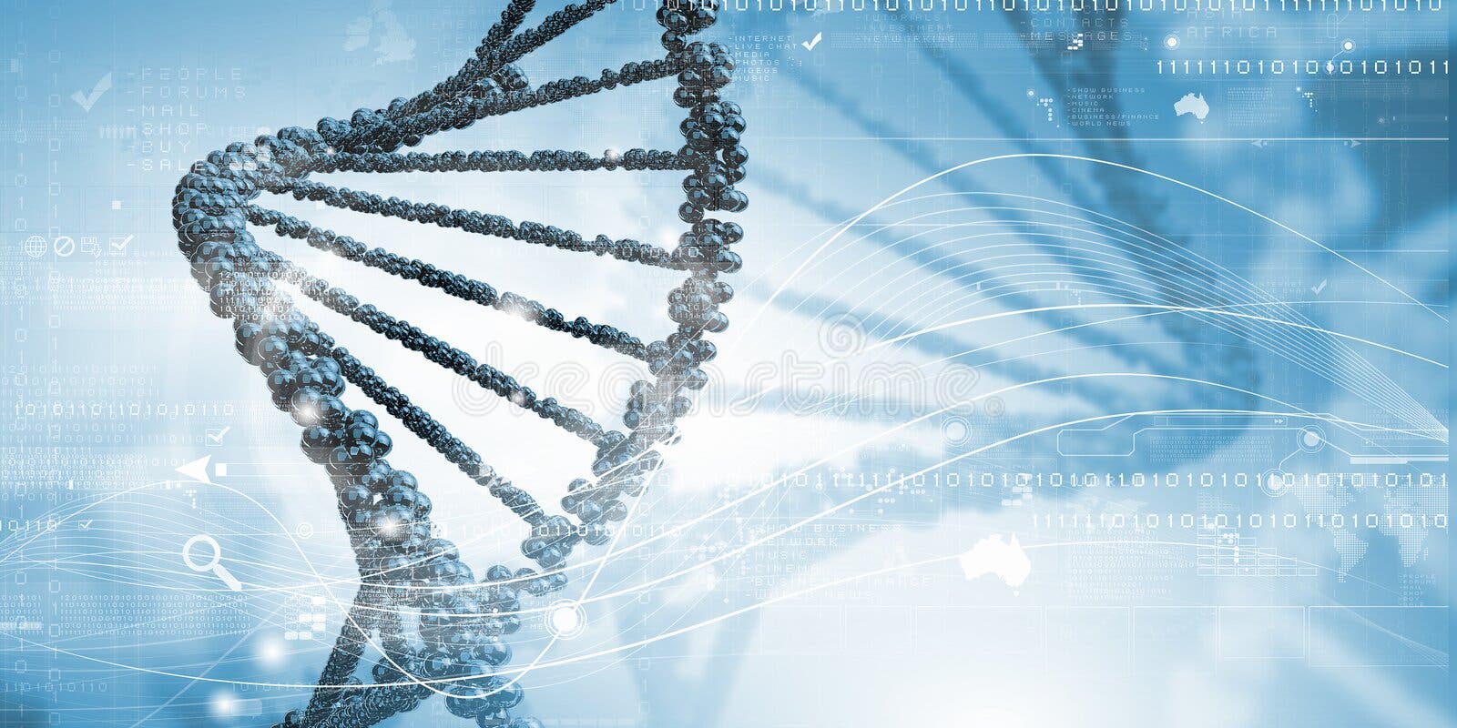 DNA molecules stock image. Image of biochemistry, health - 111155347