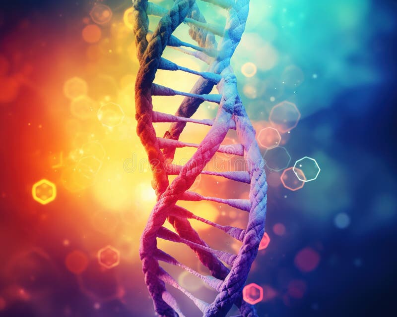 The Molecule Of Dna Is Double Helix Stock Illustration Illustration