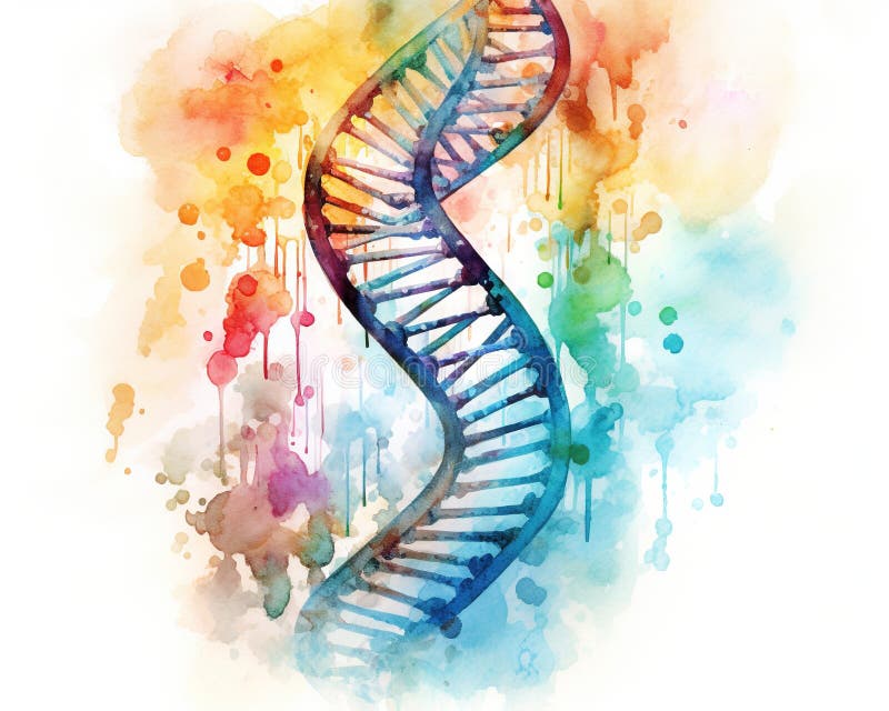 The Molecule of DNA is Double Helix. Stock Illustration - Illustration ...