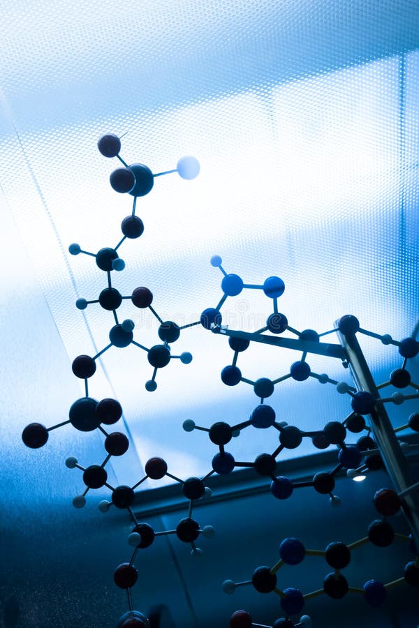 Molecule, DNA in Laboratory Lab Test, Chemistry Stock Image - Image of ...