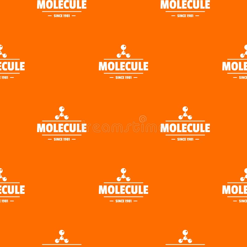 Molecule Energy Pattern Vector Orange Stock Vector - Illustration of ...