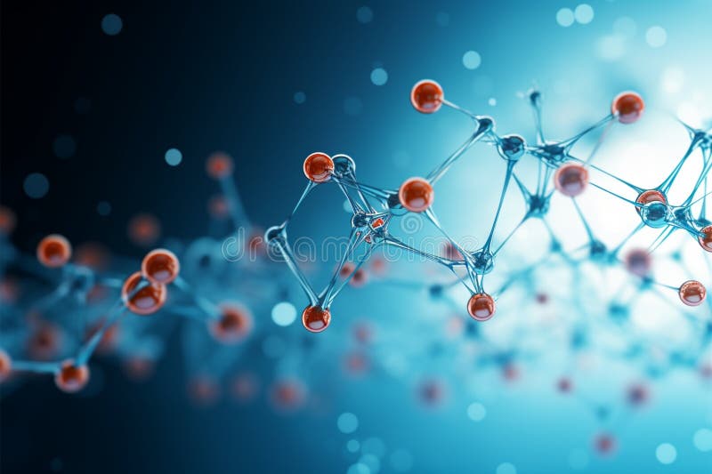 Molecule Filled Backdrop Embodies Scientific Essence, an Artistic ...