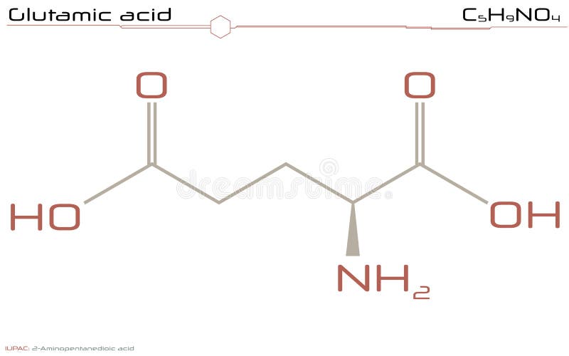 Glutamic Acid L- Glutamic Acid, Glu, E Aliphatic Amino Acid Molecule ...