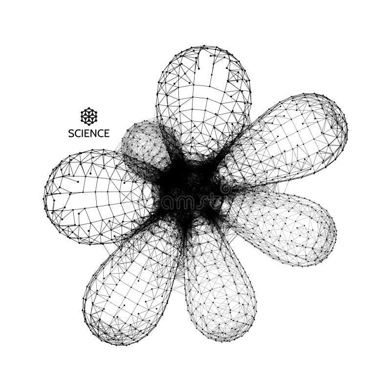 Molecule Graphic Design 3d Vector Illustration Connection Structure