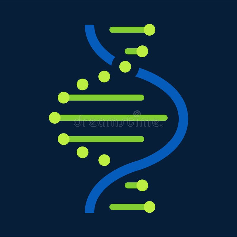 Molecule Helix Spiral Genetic Code, Twisted DNA Stock Vector ...