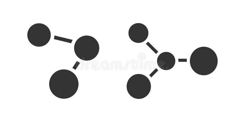 Molecule Icon. Atom Structure Symbol. Sign Chemistry Vector Stock ...
