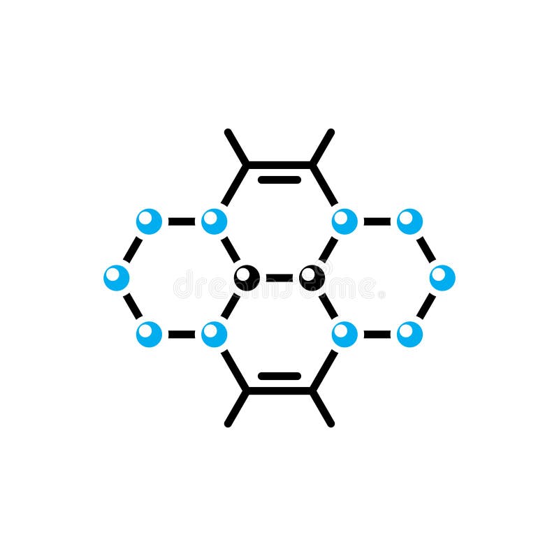 Molecule Icon on Background for Graphic and Web Design. Simple Vector ...