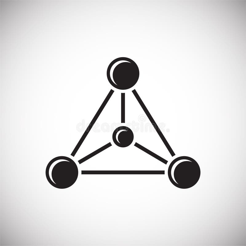 Molecule Icon on Background for Graphic and Web Design. Simple Vector ...