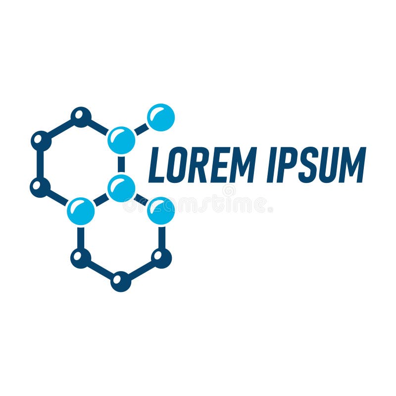 Molecule Icon, Chemistry and Medicine Science Stock Vector ...