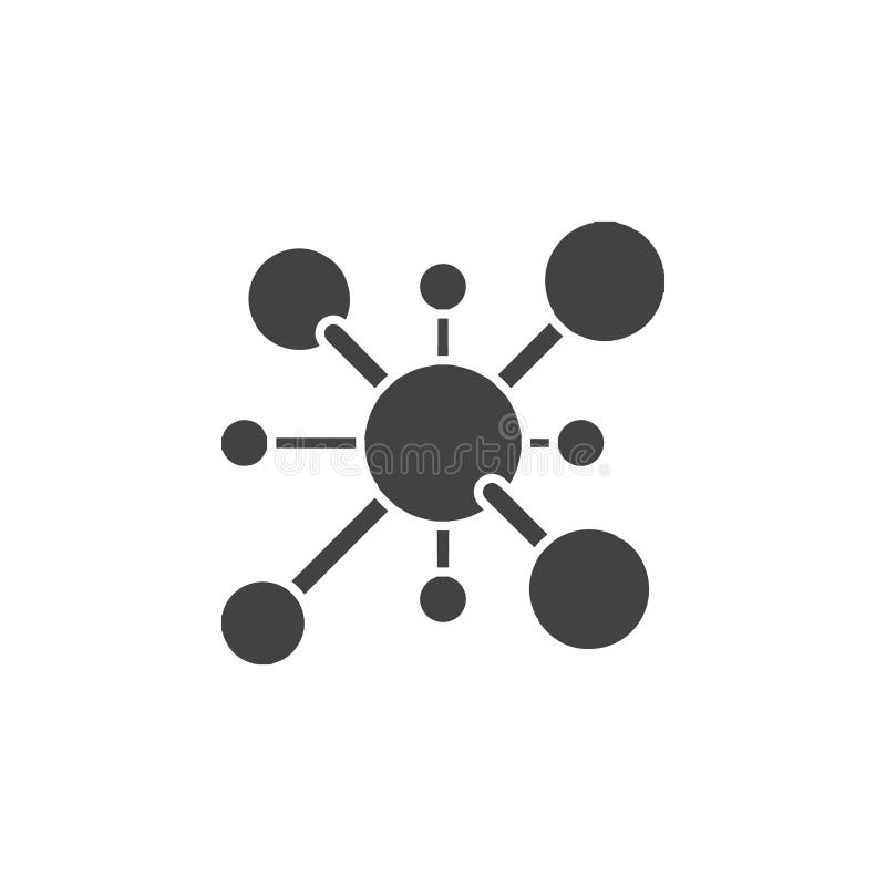 Molecule Icon Group Symbol or Sign Vector Stock Vector - Illustration ...