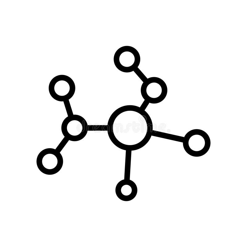 Molecule icon stock vector. Illustration of model, protein - 330168159