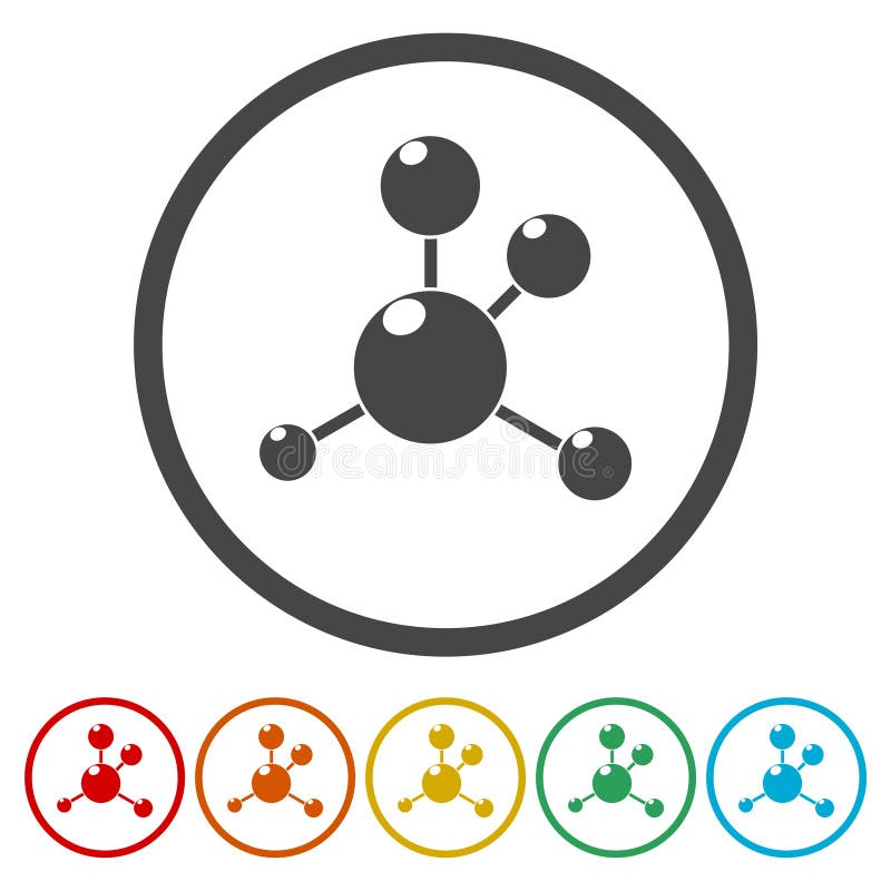 Molecule icon stock vector. Illustration of complexity - 129299259