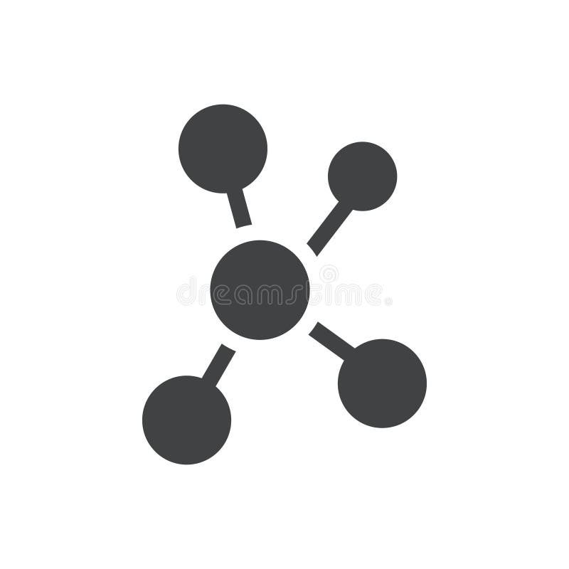 Molecule Icon Simple Vector Symbol Stock Vector - Illustration of ...