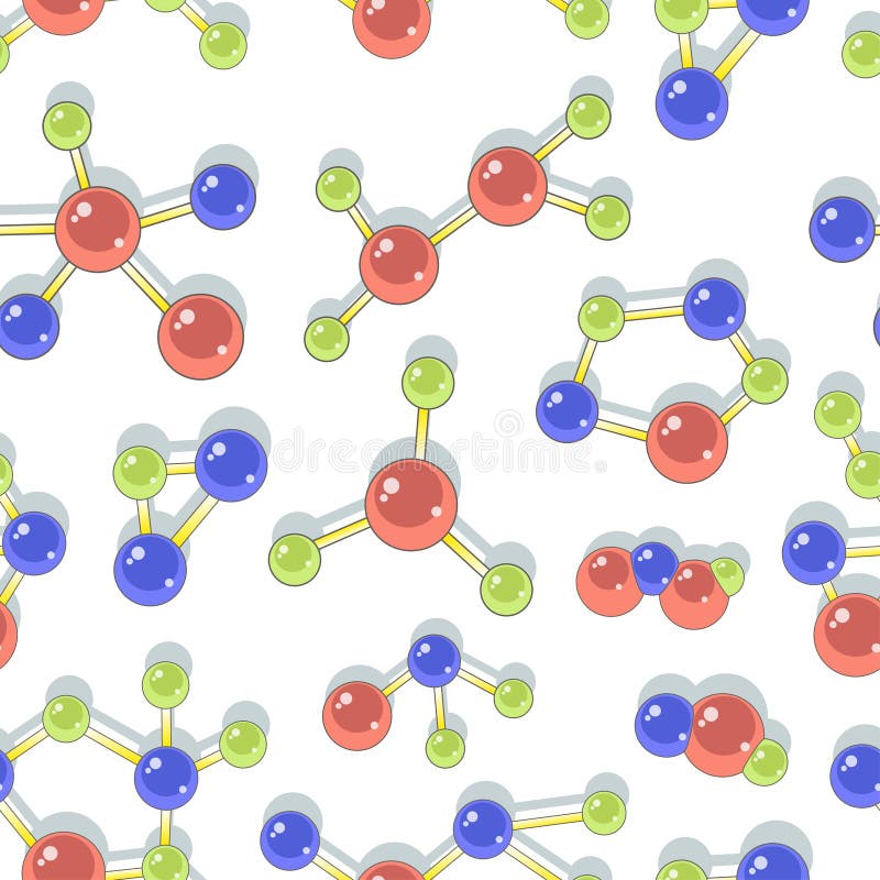 Molecule icons set pattern stock vector. Illustration of element ...