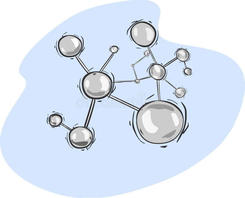 Molecule illustration stock vector. Illustration of molecules - 53792908