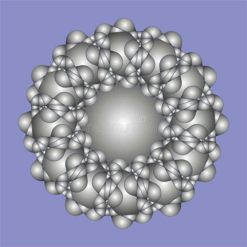 Molecule stock vector. Illustration of lattice, atom - 56725569