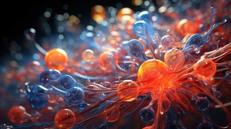 Nanostructures in High-tech Areas of Cell Technology.AI Generated Stock ...