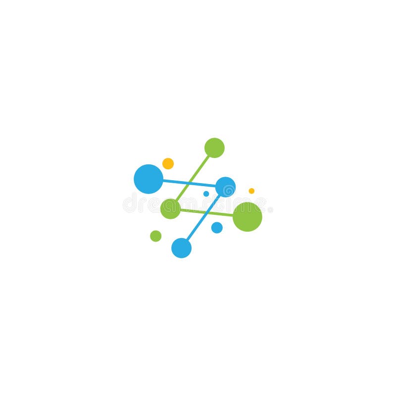 Molecule logo stock vector. Illustration of biology - 167215120