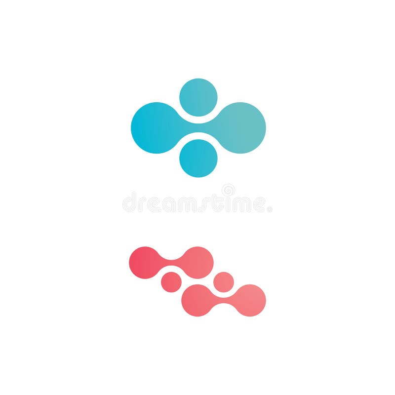 Molecule Logo Icon Template for Science Brand Identity Stock Vector ...