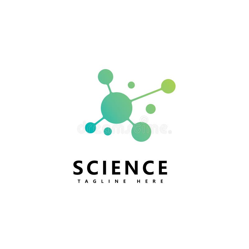 Molecule Logo Icon Template for Science Brand Identity Stock Vector ...