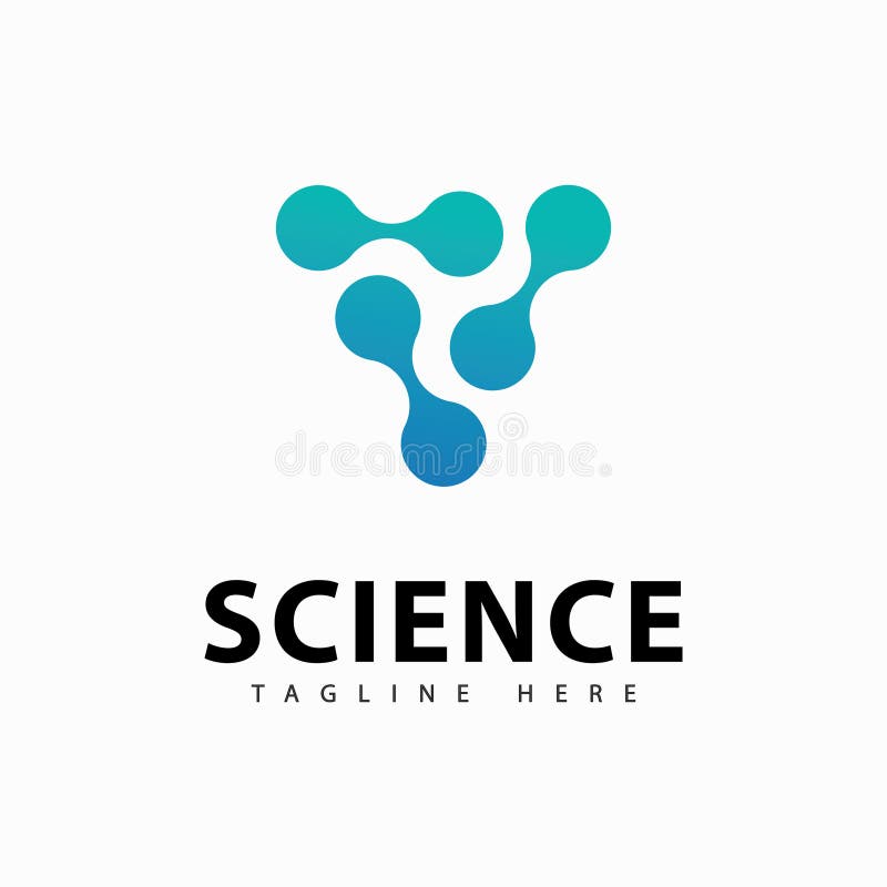 Molecule Logo Icon Template for Science Brand Identity Stock Vector ...