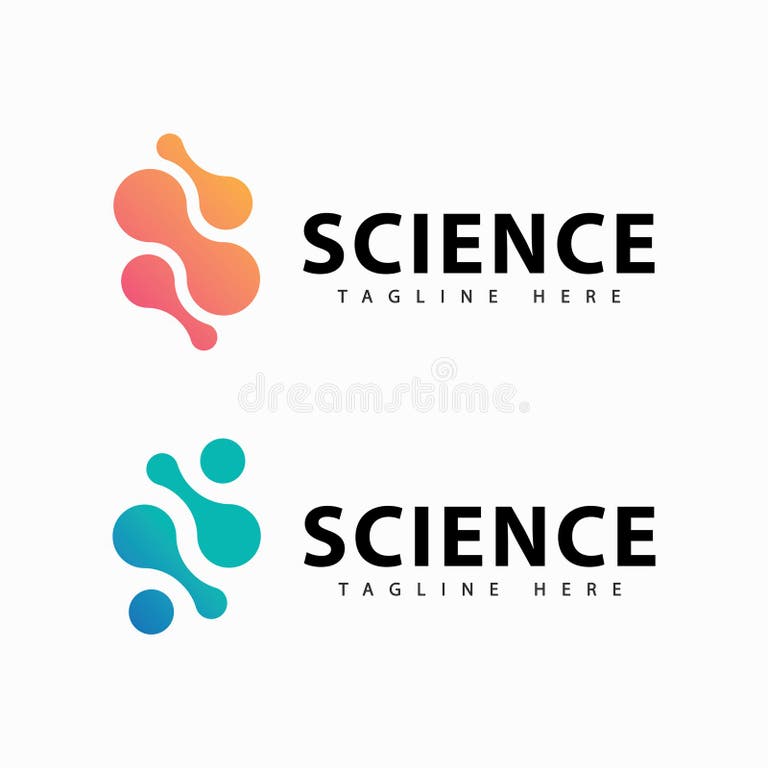 Molecule Logo Icon Template for Science Brand Identity Stock Vector ...