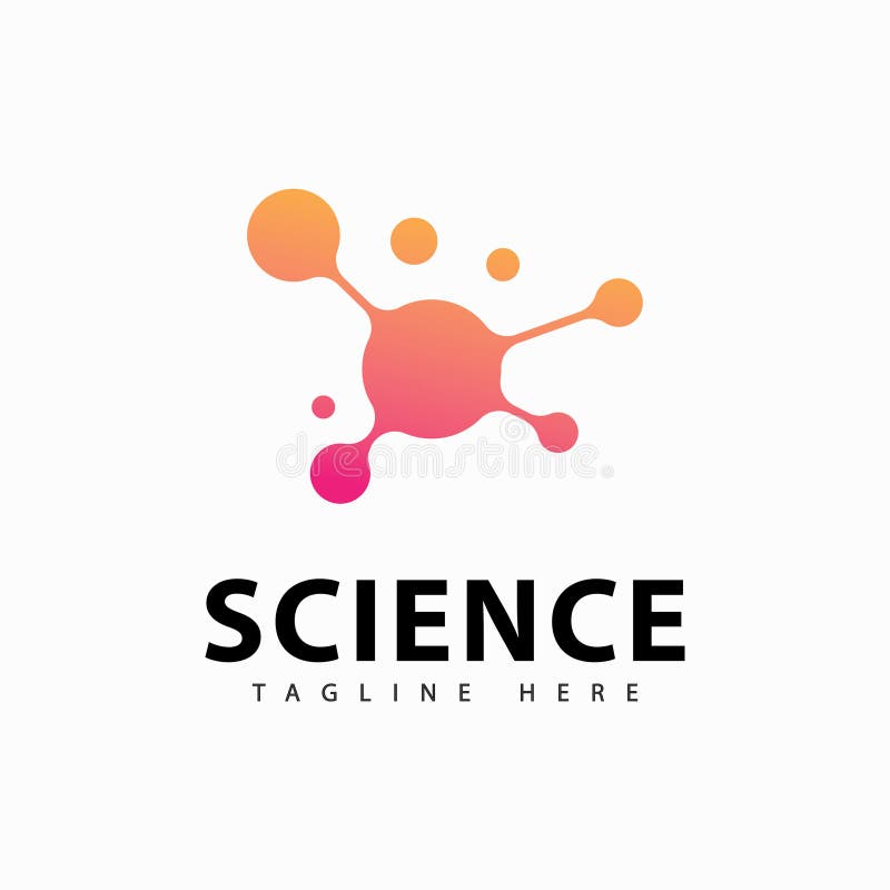 Molecule Logo Icon Template for Science Brand Identity Stock Vector ...
