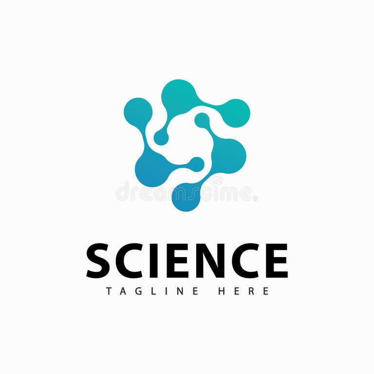 Molecule Logo Icon Template for Science Brand Identity Stock Vector ...