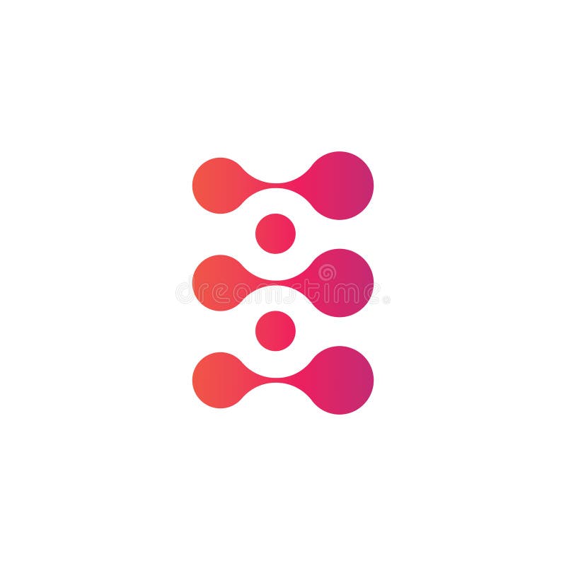 Molecule Logo Icon Template for Science Brand Identity Stock Vector ...