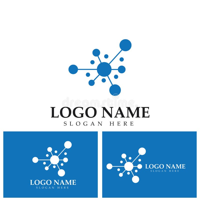 Molecule Logo Icon Vector Design. Stock Vector - Illustration of ...