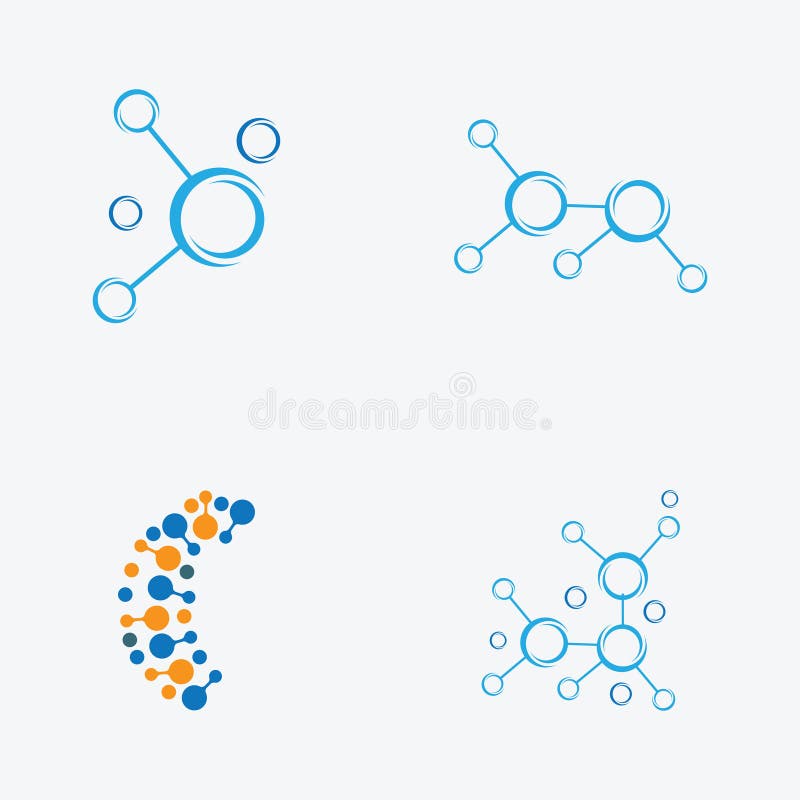 Molecule Logo Icon Vector Template Stock Vector - Illustration of ...